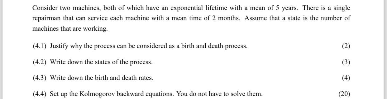 Solved Consider two machines, both of which have an | Chegg.com