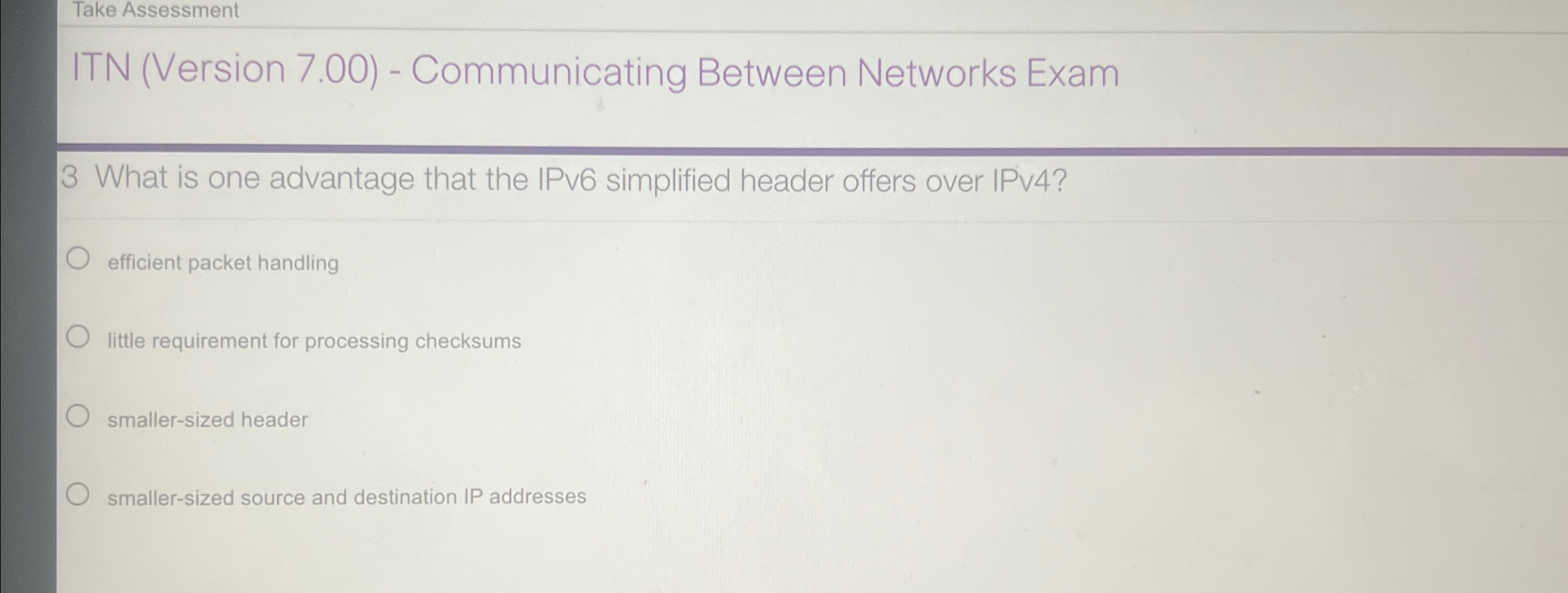 Solved Take AssessmentITN (Version 7.00) - ﻿Communicating | Chegg.com