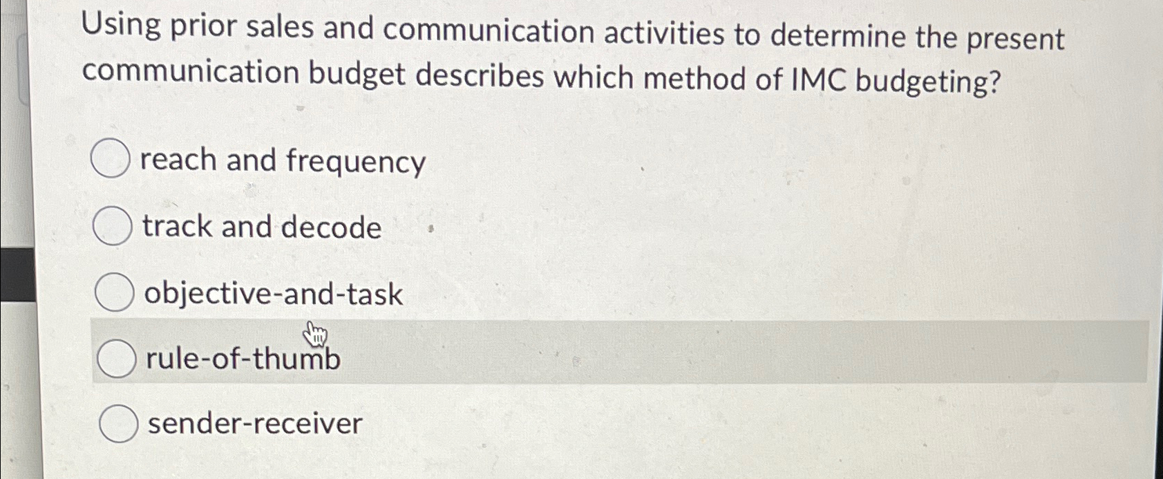 Solved Using prior sales and communication activities to | Chegg.com
