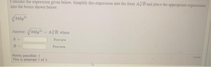 Solved Consider the expression given below. Simplify this | Chegg.com