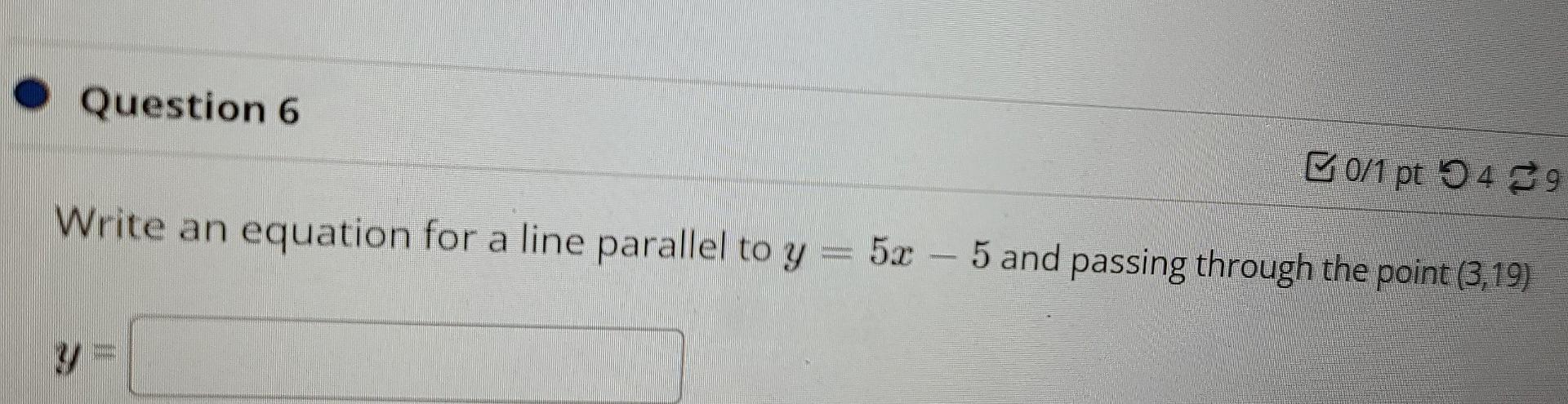 Solved Question 6 B0/1 pt 5 4 2 9 Write an equation for a | Chegg.com Solved Question 6 B0/1 pt 5 4 2 9 Write an equation for a | Chegg.com