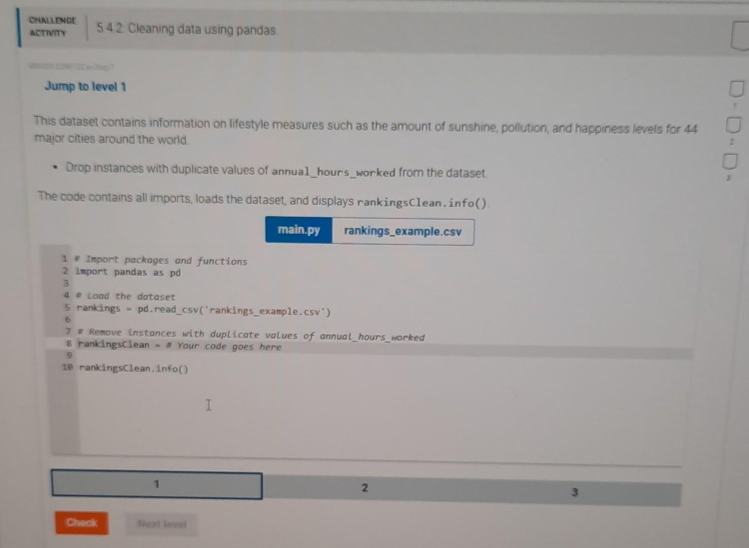 Solved This dataset contains information on lifestyle | Chegg.com