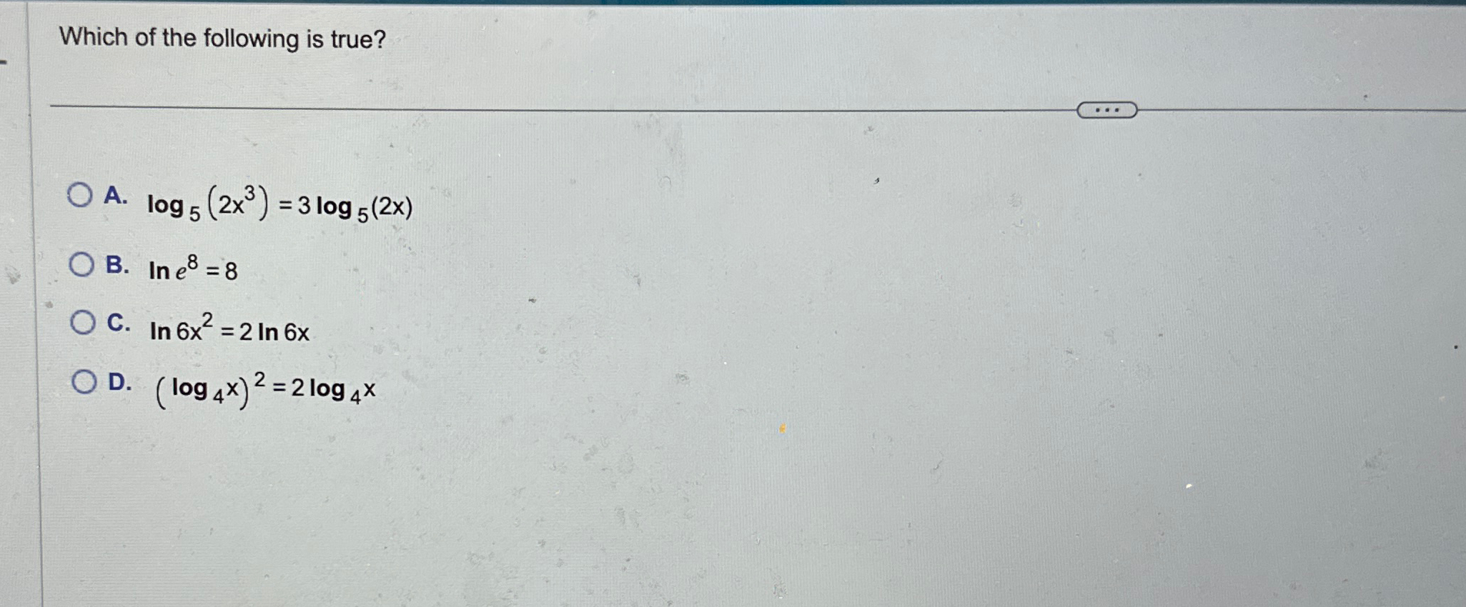 Solved Which of the following is | Chegg.com