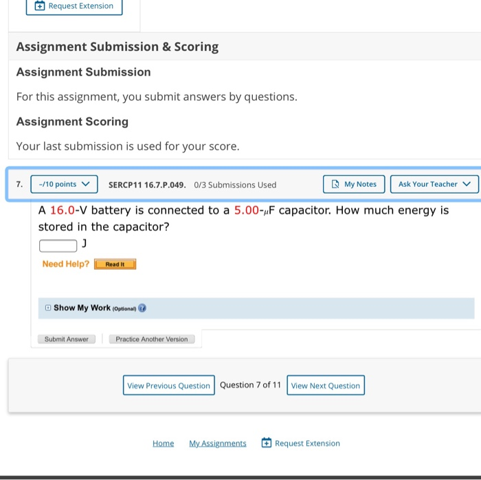 Solved # Request Extension Assignment Submission & Scoring | Chegg.com
