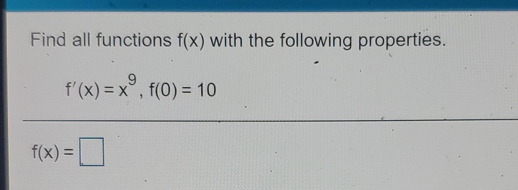 Solved Find all functions f(t) with the following property. | Chegg.com