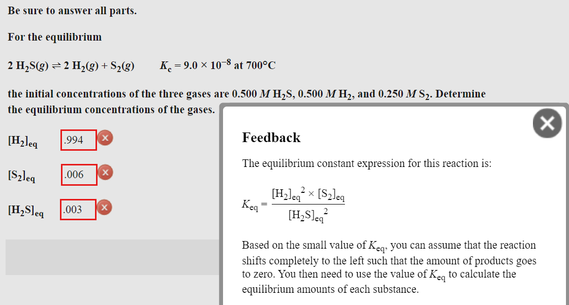 Solved Be sure to answer all parts. For the | Chegg.com