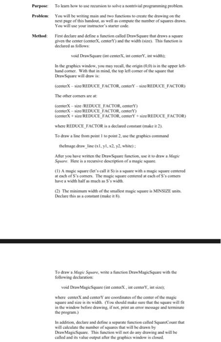 Solved Edit the following code to draw a magic | Chegg.com