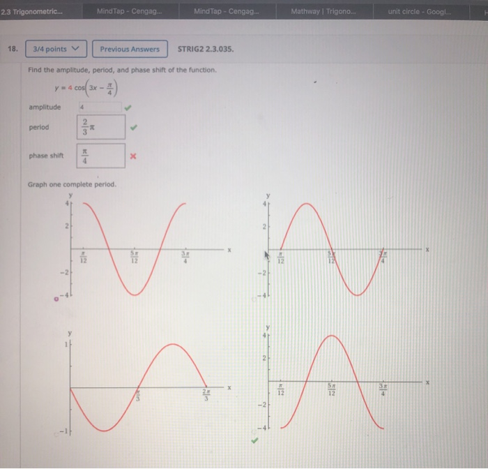 Solved 23 Trigonometric... Mind Tap - Cengag... Mind Tap - | Chegg.com