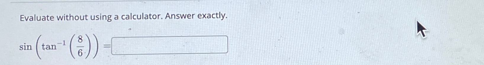 Solved Evaluate without using a calculator. Answer | Chegg.com