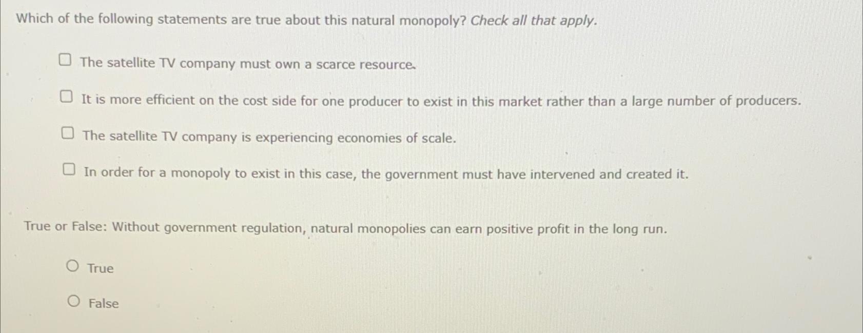 Solved Which of the following statements are true about this | Chegg.com