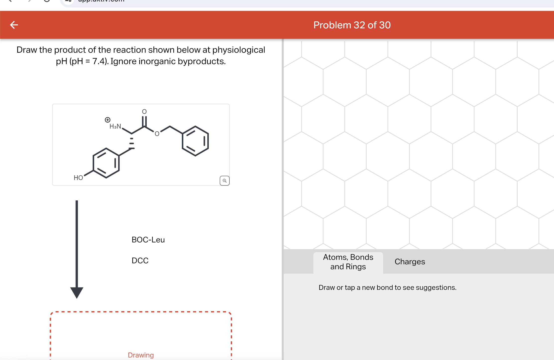 Solved Draw the product of the reaction shown below at | Chegg.com
