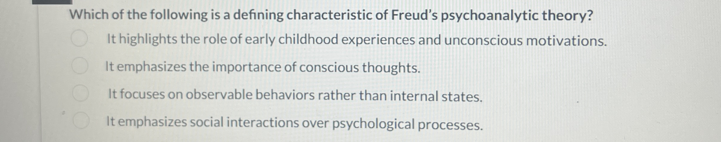 Solved Which of the following is a defining characteristic | Chegg.com