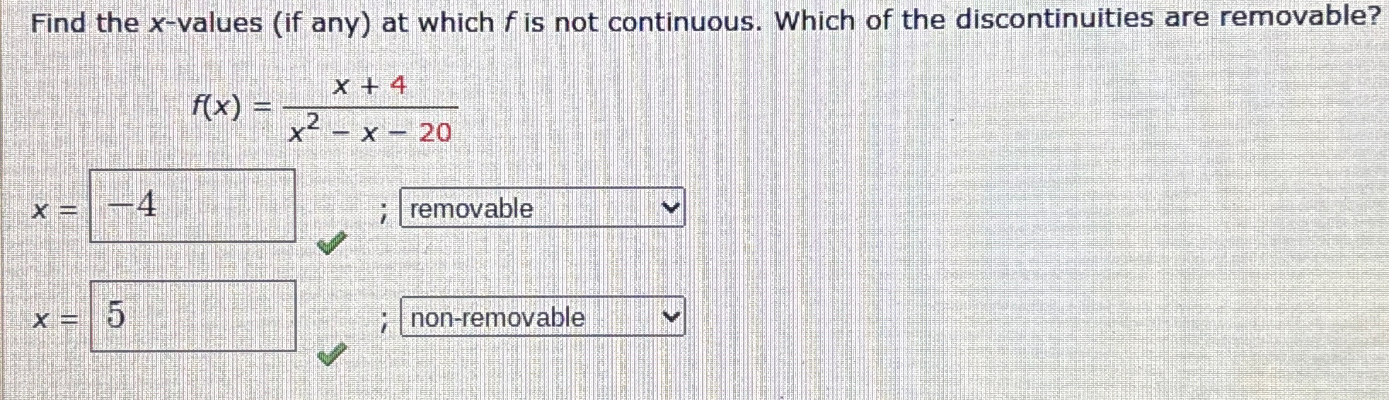 Solved Find the x-values (if any) ﻿at which f ﻿is not | Chegg.com