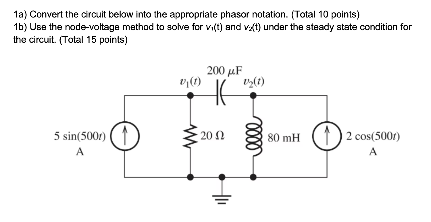 Solved 1a) ﻿Convert the circuit below into the appropriate | Chegg.com