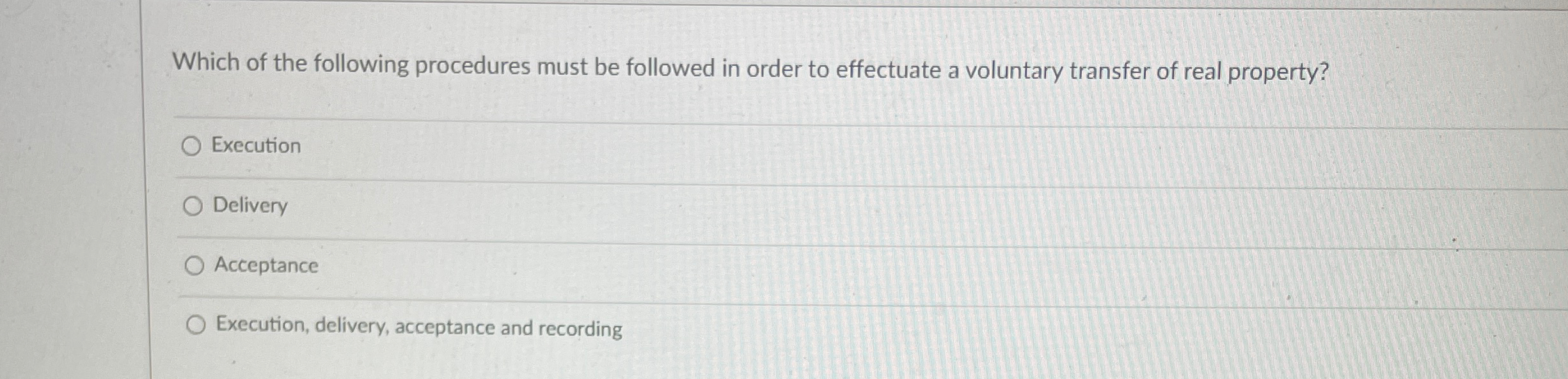 Solved Which of the following procedures must be followed in | Chegg.com