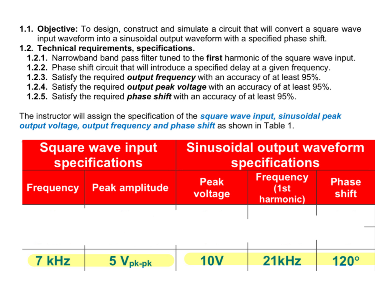 Solved 1.1. ﻿Objective: To design, construct and simulate a | Chegg.com