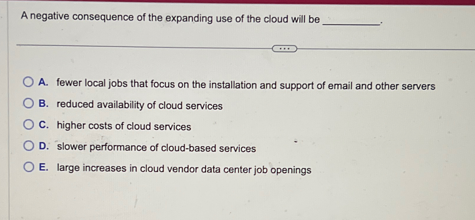 Solved A negative consequence of the expanding use of the | Chegg.com