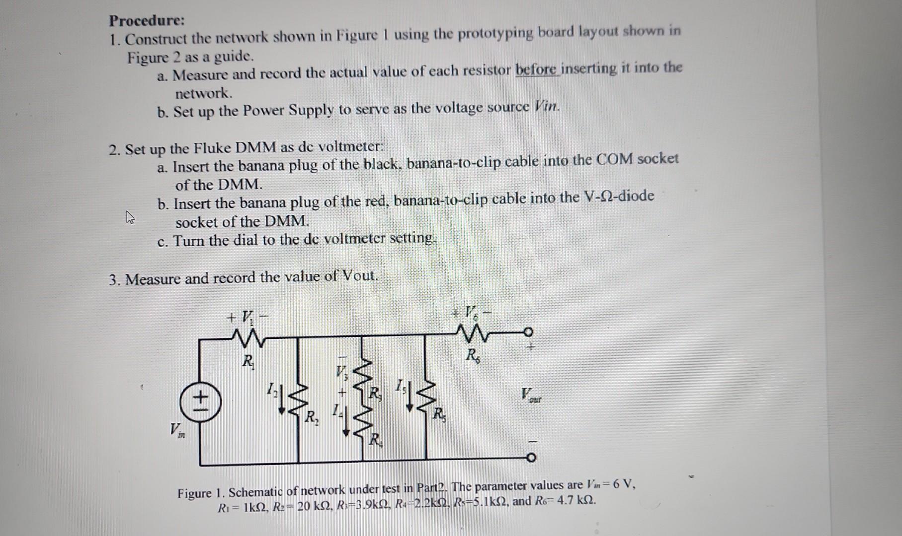 Solved Procedure: 1. Construct the network shown in Figure 1 | Chegg.com Solved Procedure: 1. Construct the network shown in Figure 1 | Chegg.com
