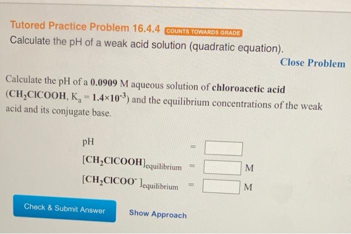Solved Tutored Practice Problem 16.4.4 COUNTS TOWARDS GRADE | Chegg.com