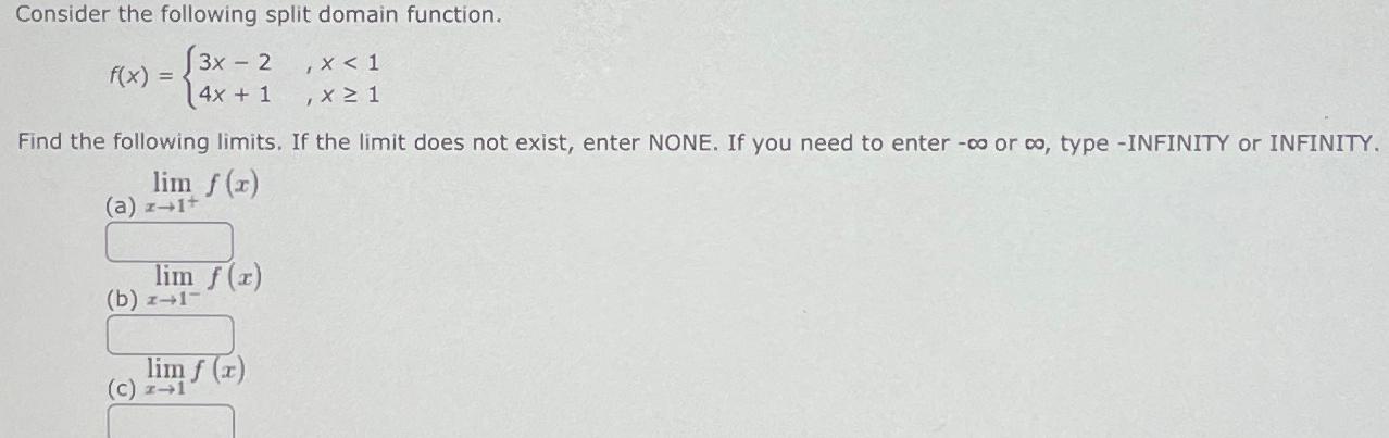 Solved Consider the following split domain | Chegg.com