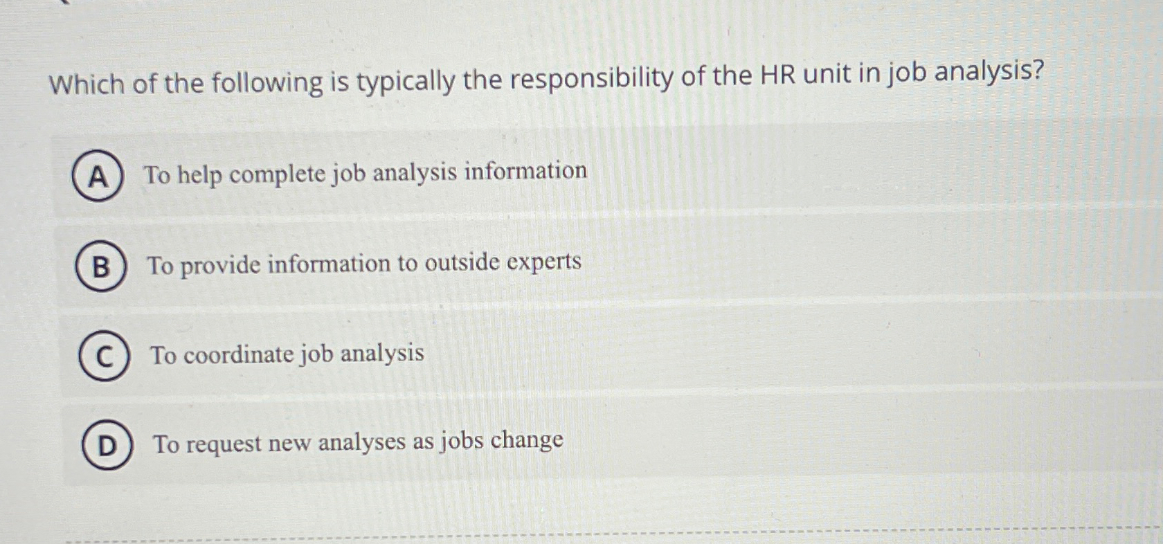 Solved Which of the following is typically the | Chegg.com