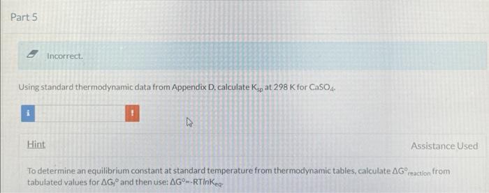 Solved Using standard thermodynamic data from Appendix D. | Chegg.com