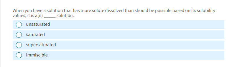 Solved When you have a solution that has more solute | Chegg.com