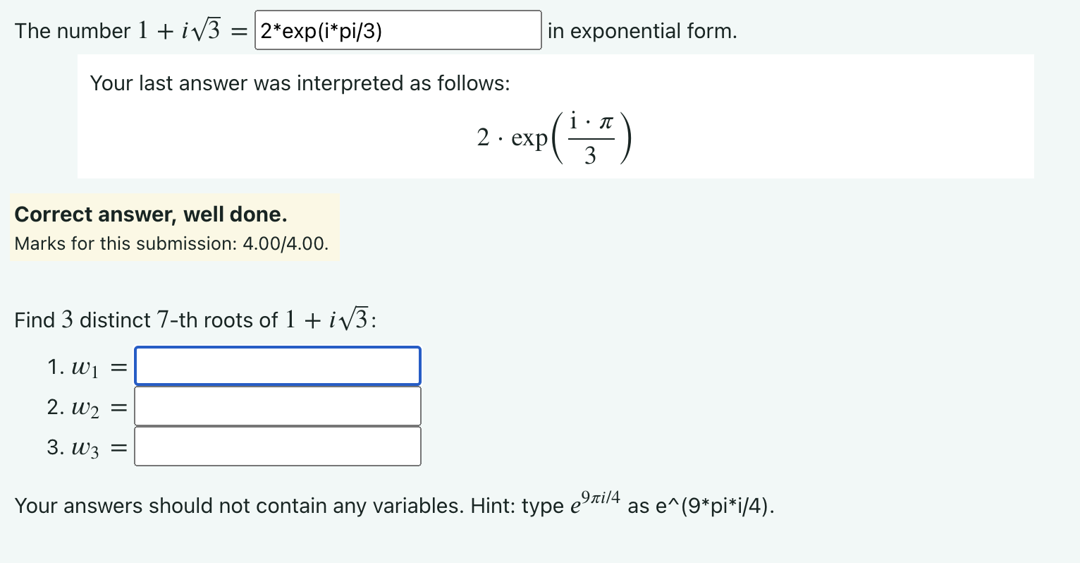 Solved Your last answer was interpreted as | Chegg.com