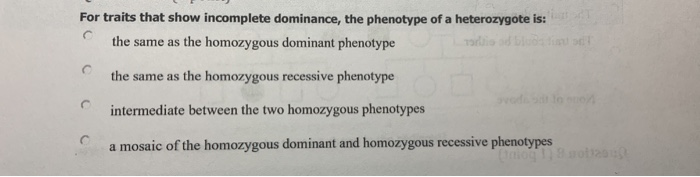 Solved DOGO Which statement is most accurate for the trait | Chegg.com