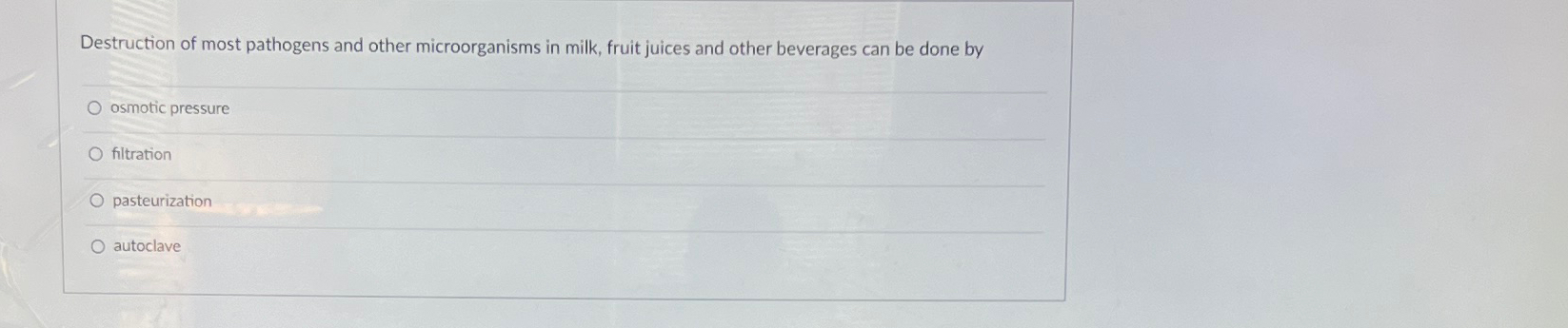 Solved Destruction of most pathogens and other | Chegg.com