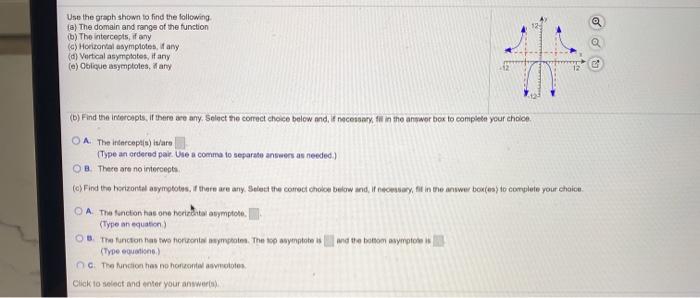 Solved Use the graph shown to find the following (a) The | Chegg.com