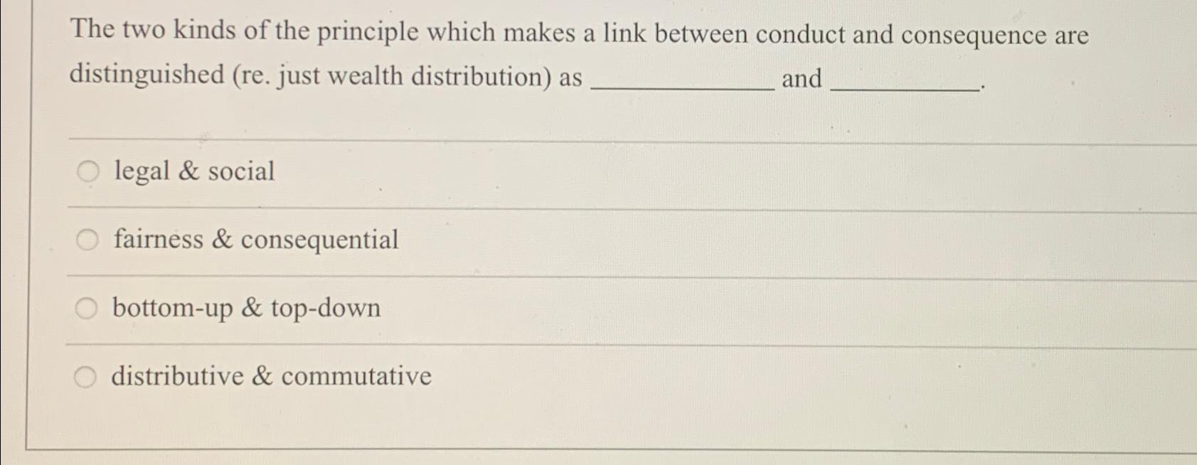Solved The two kinds of the principle which makes a link | Chegg.com