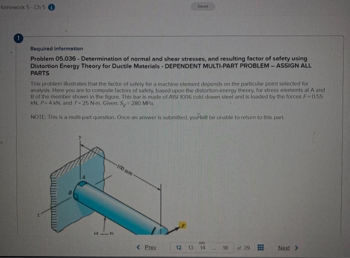 Solved Required information Problem 05.036 - Determination | Chegg.com