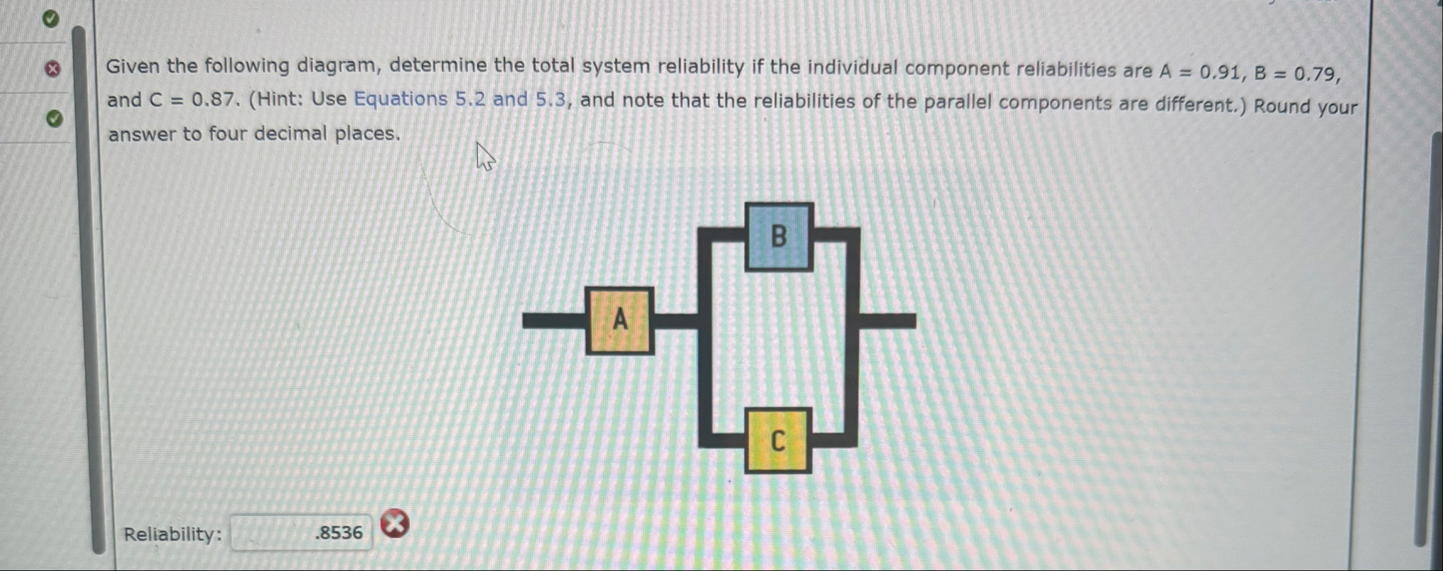 Solved Given the following diagram, determine the total | Chegg.com