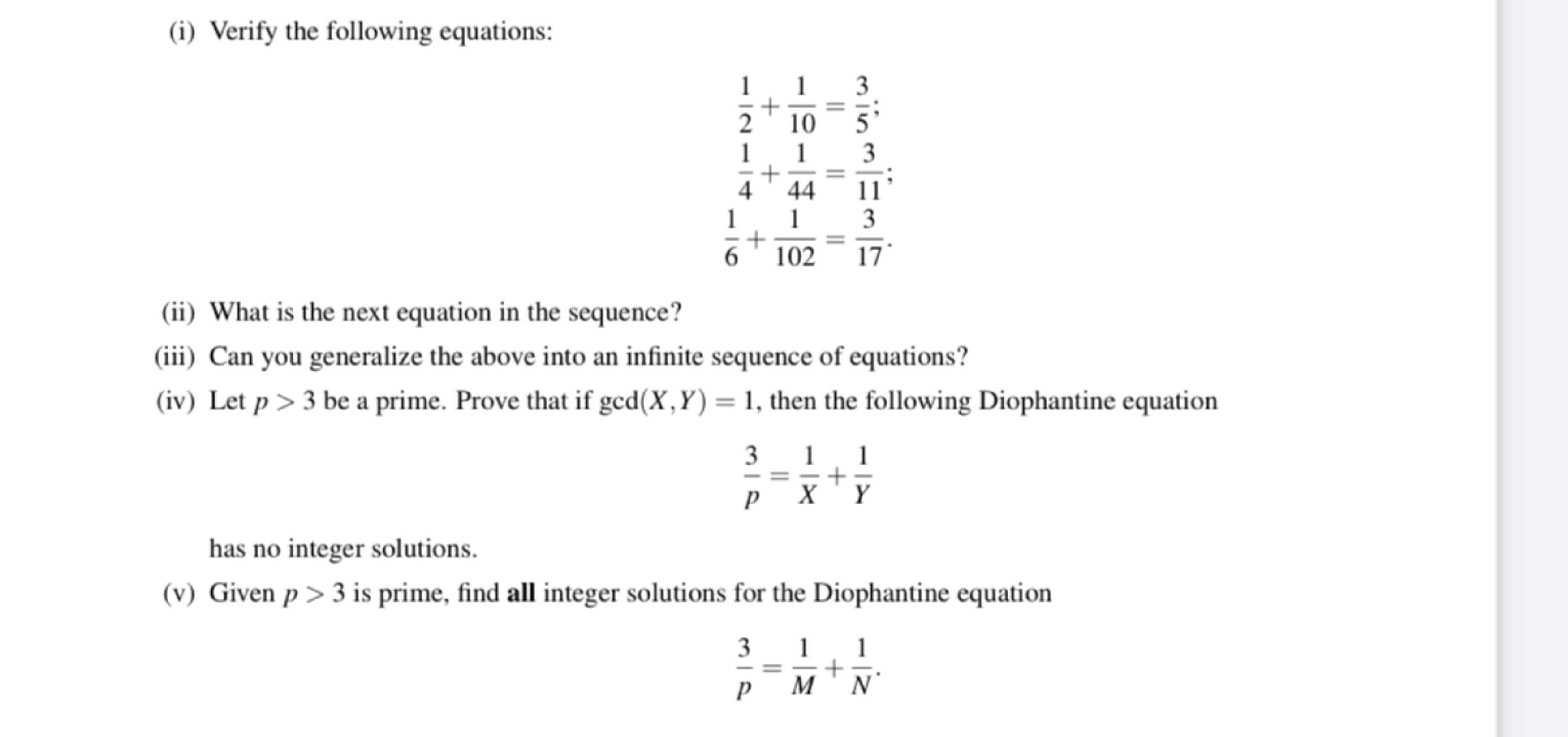 Solved (i) ﻿Verify the following | Chegg.com