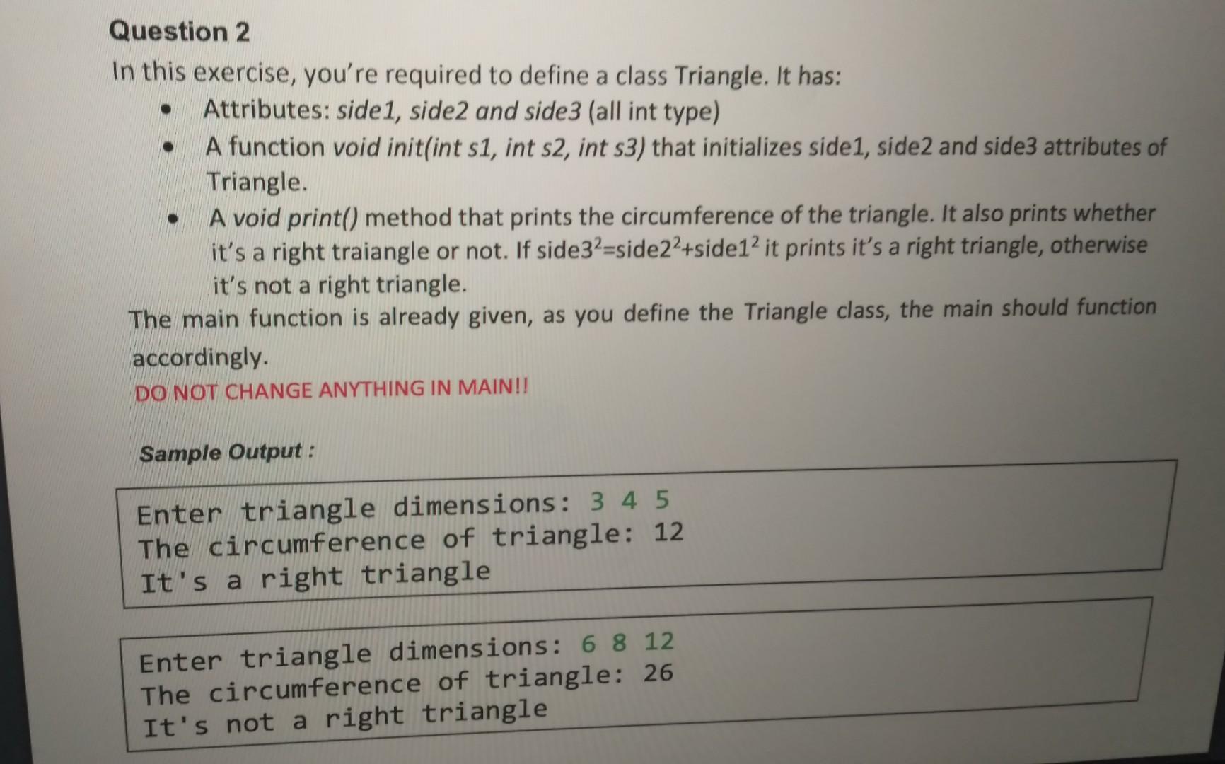 Solved Question 2 In this exercise, you're required to | Chegg.com
