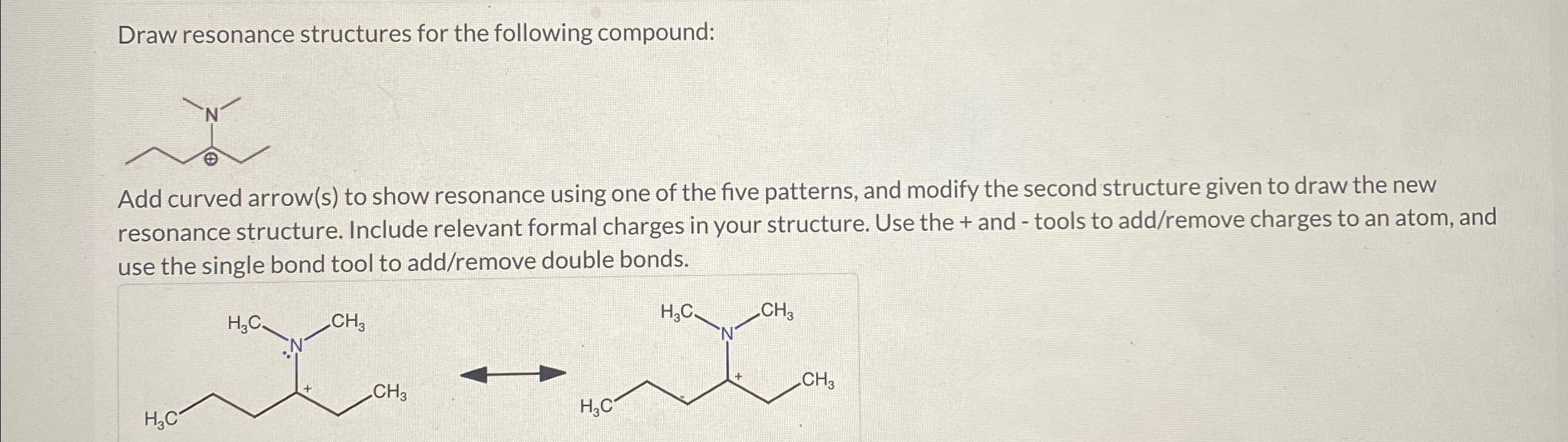 [Solved]: Draw resonance structures for the following compou