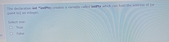 Solved The Declaration Int Intptr Creates A Variable 