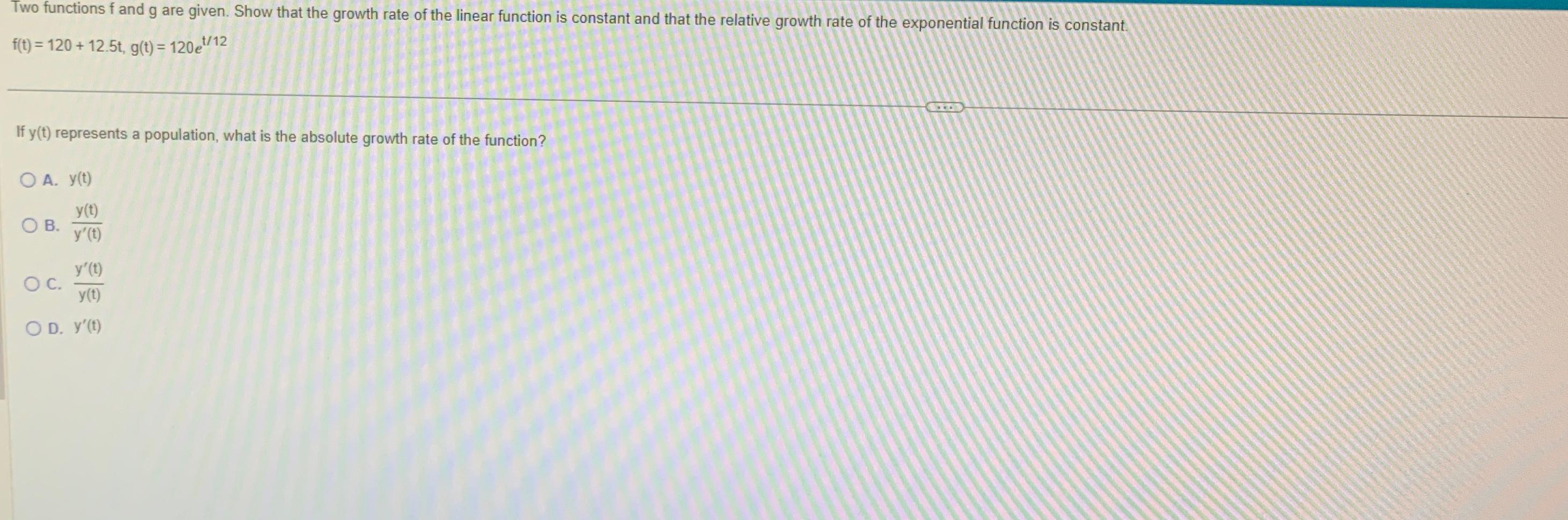 Solved Two functions f ﻿and g ﻿are given. Show that the | Chegg.com
