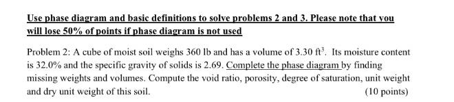 Solved Use phase diagram and basic definitions to solve | Chegg.com
