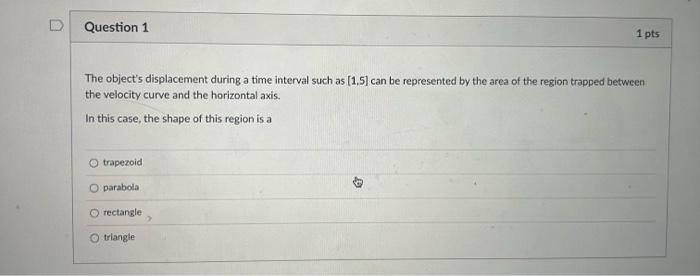 Solved An object travels with velocity function given by | Chegg.com