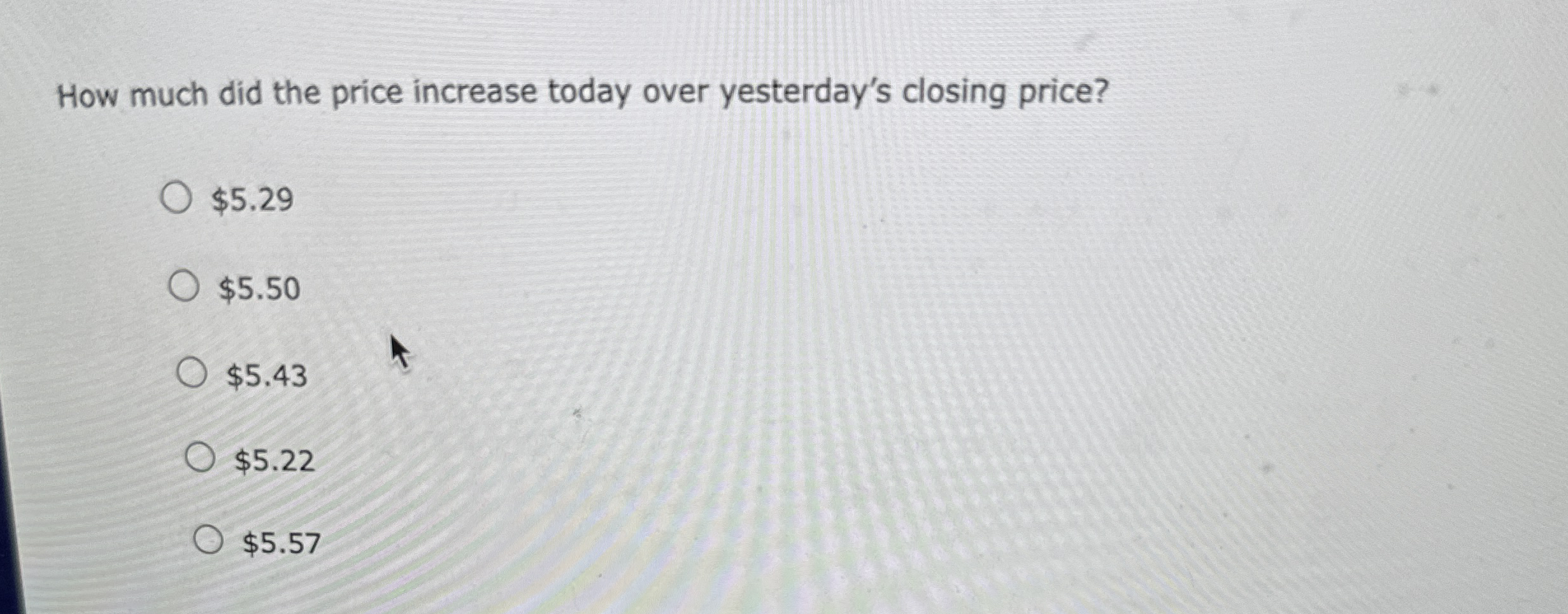 How much did the price increase today over | Chegg.com