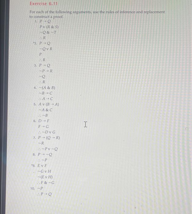 Solved how to use the rule of inference and replacement to | Chegg.com