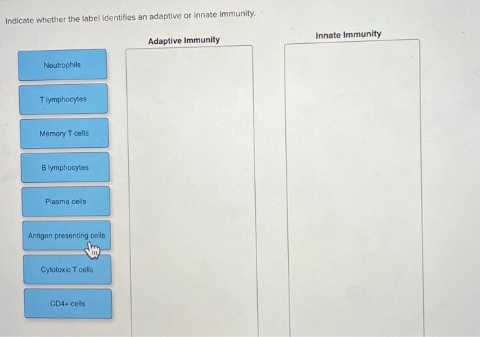 Solved Indicate whether the label identifies an adaptive or | Chegg.com