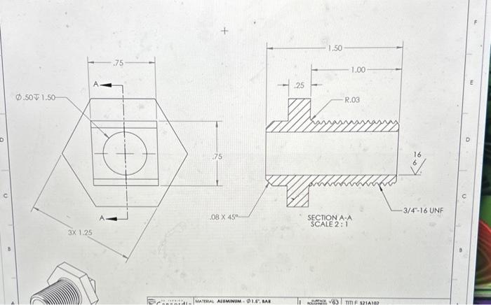 here is the workpiece, what I need is you to analyze | Chegg.com