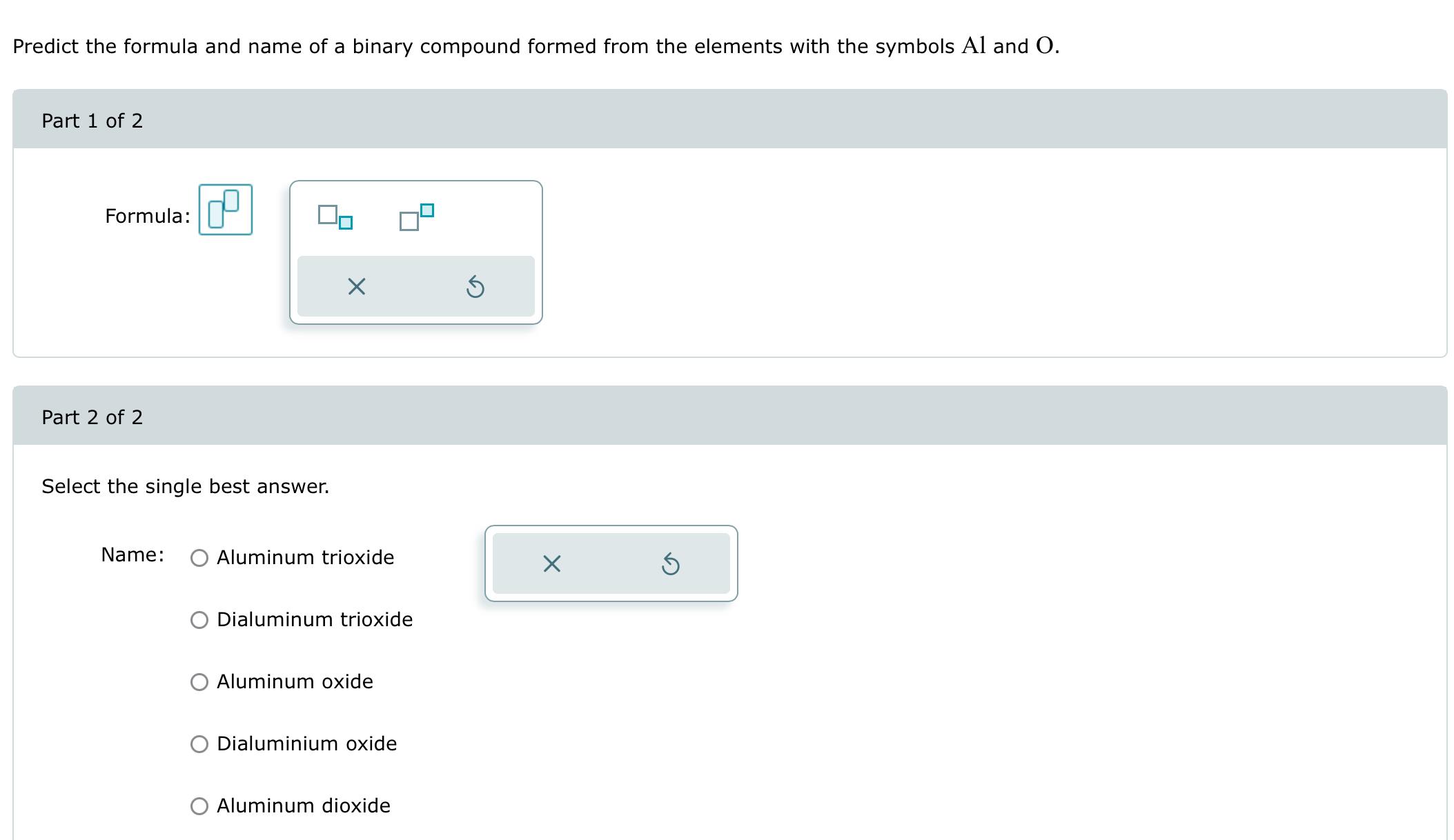 Solved Predict the formula and name of a binary compound | Chegg.com