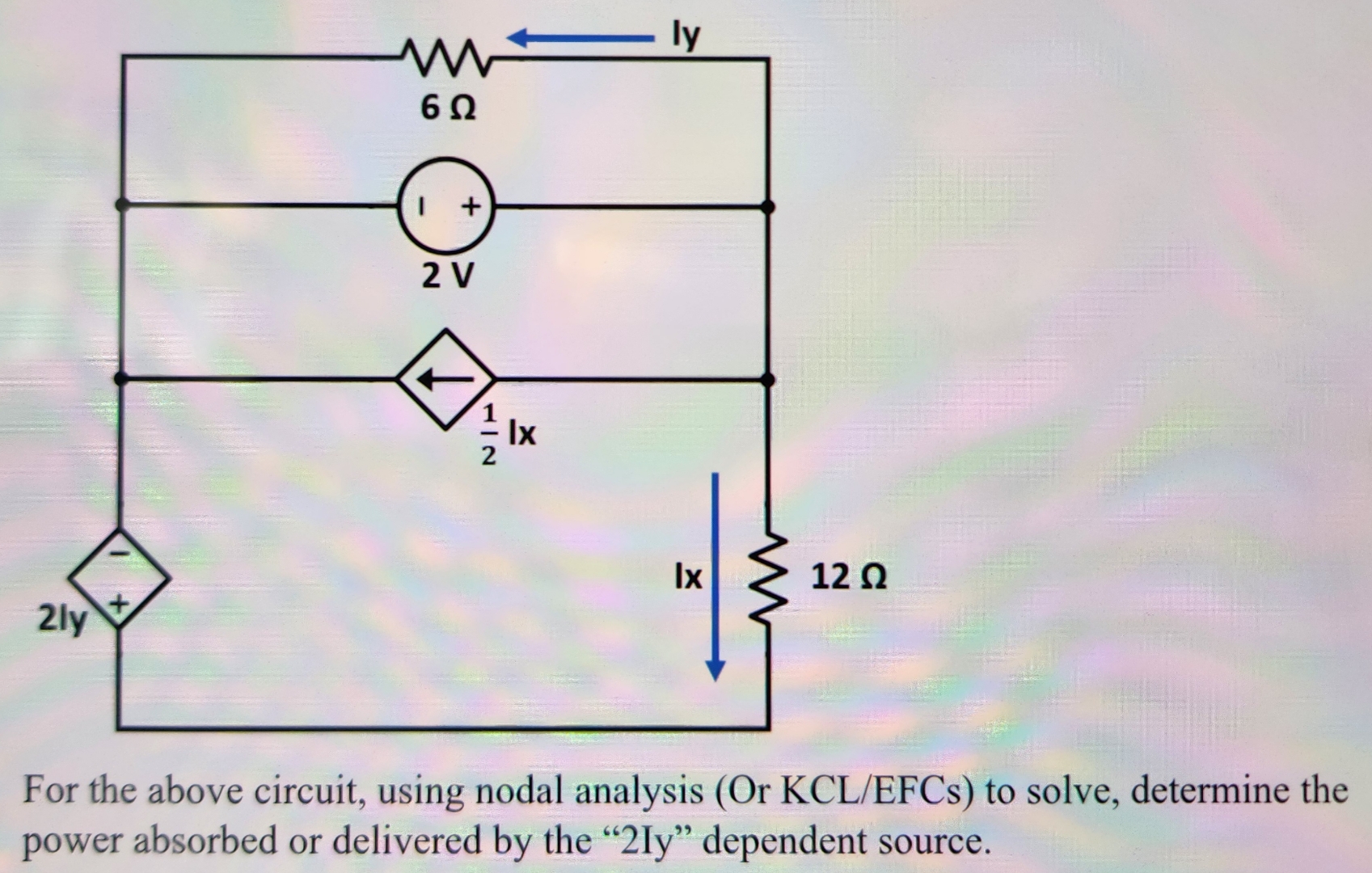 Solved For the above circuit, using nodal analysis (Or | Chegg.com