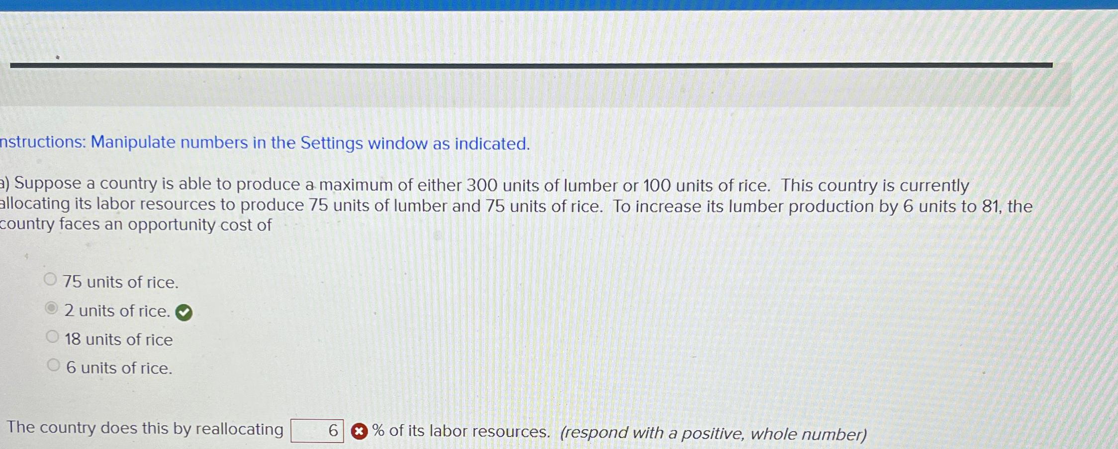 Solved nstructions: Manipulate numbers in the Settings | Chegg.com