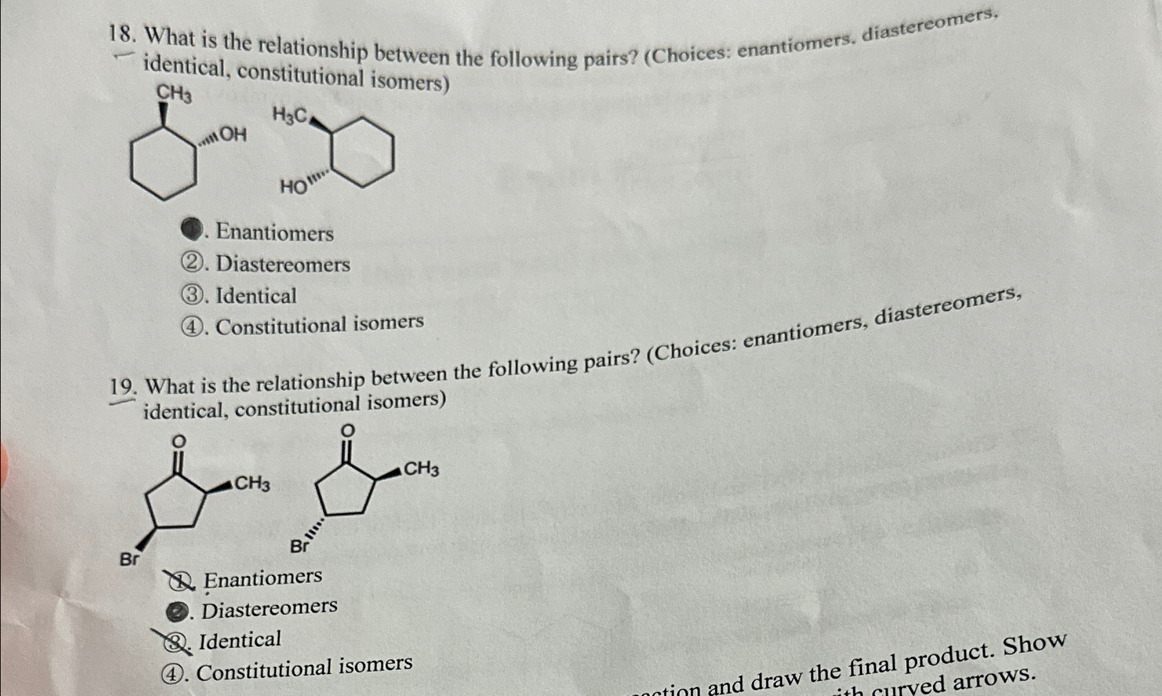 Solved What is the relationship between the following pairs? | Chegg.com