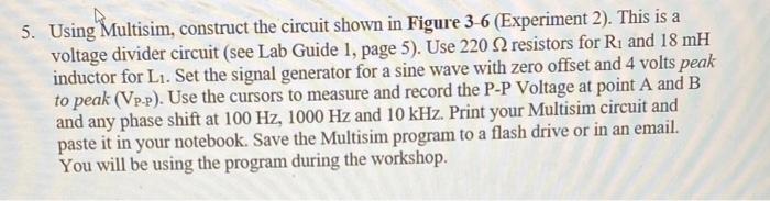 Solved 5 Using Multisim Construct The Circuit Shown In 9992